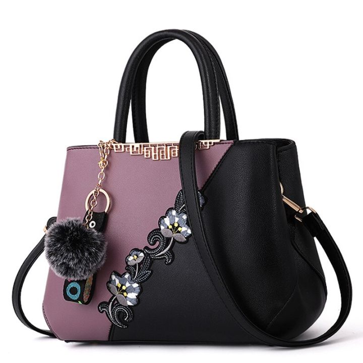 Embroidered Messenger Bags Women Leather Handbags Bags for Women 2024 ...