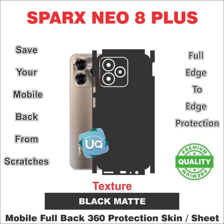 SPARX NEO 8 PLUS full Back 360 Protection skin wrap / protection sheet ...