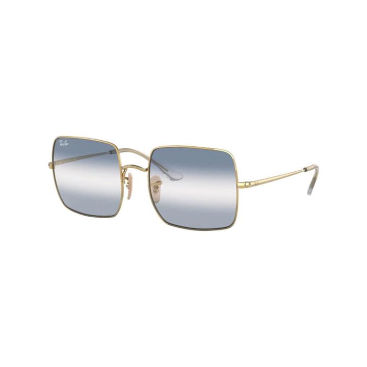 Ray-Ban Square Metal Gold Frame Clear Blue Gradient Lenses-RB1971-001 ...