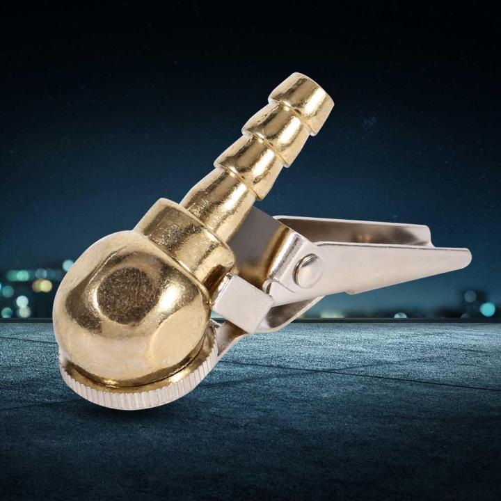 Hose Barb Clip-On Ball Foot Air Chuck Tire/Tyre Inflator Gauge Fitting ...