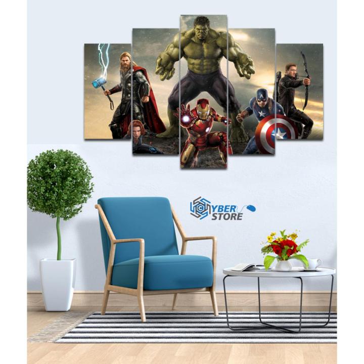 Avenger 5 Piece Modular HD Printed Wall Frame | Daraz.pk