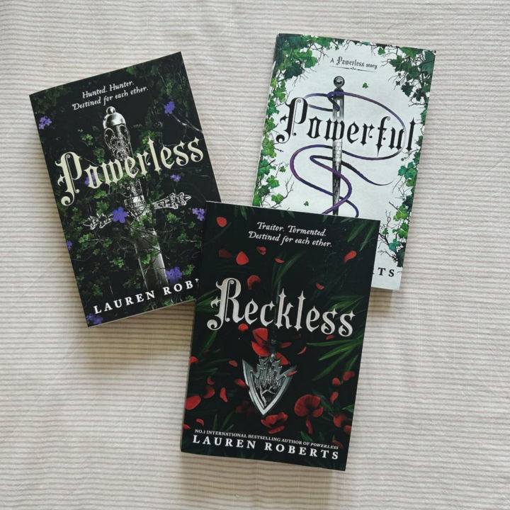 Powerless Trilogy (Powerless + Powerful + Reckless) By Lauren Roberts ...