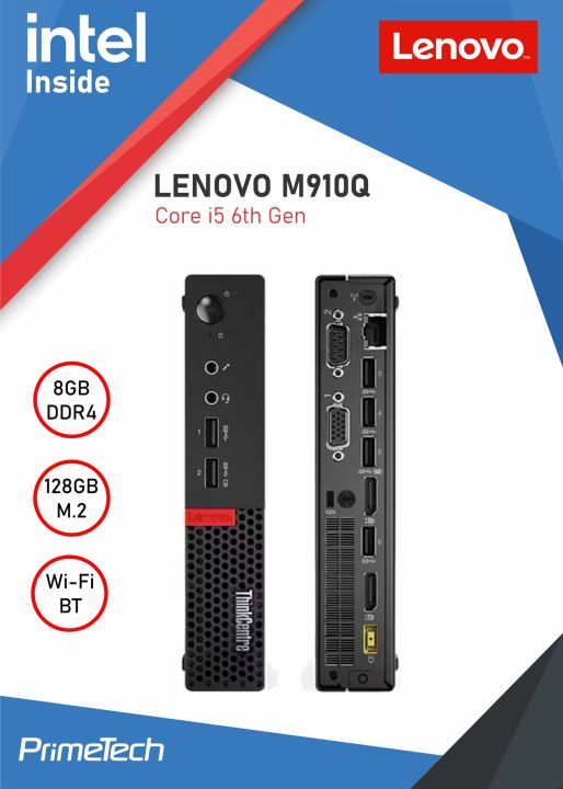 Lenovo Mini PC Core i5 Processor, 8GB DDR4 RAM, 128GB NVMe M.2, Intel ...