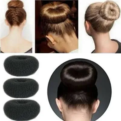Hair Donut Bun Maker 4 number - Joora Maker Pack of 3 -Perfect for ...