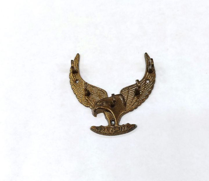 Wall Mounted Cast Iron Key Holder Rack- Vintage Falcon Shape stand with ...