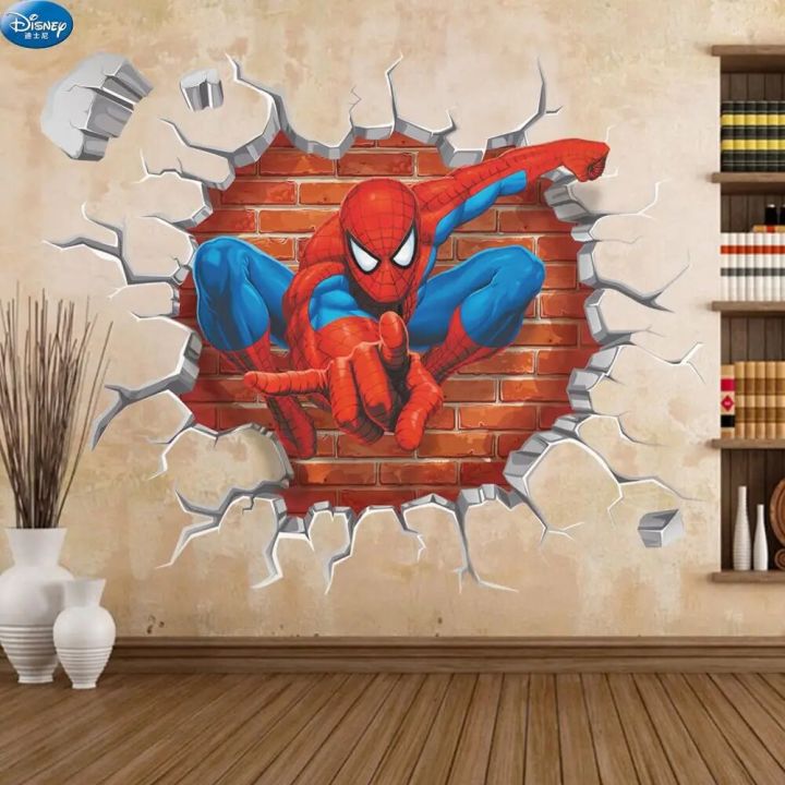 Spider Man Wall Stickers For Teens Rooms Marvel Superman Classic ...