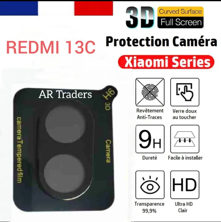 Xiaomi REDMI 13c Camera Lens Tempered Glass Protector premium Quality ...