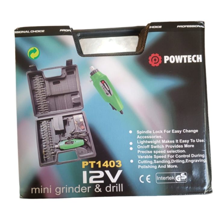 Mini pin grinder Drill Machine Electric DC 12V Drill With Adapter and ...