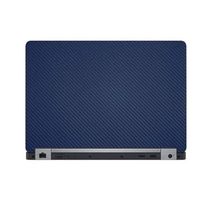 Universal Laptop Back Skin Carbon Fiber Texture - Blue | Daraz.pk
