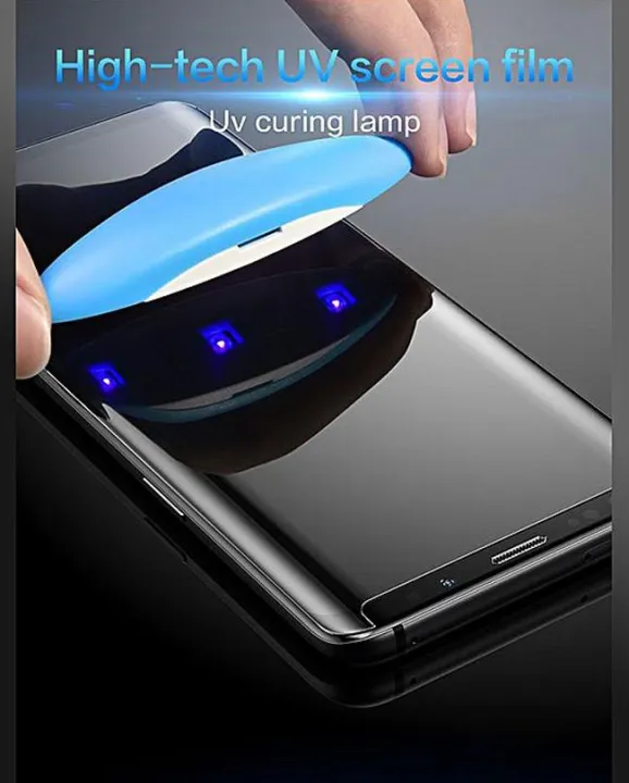 Samsung S10 Plus Nano optics UV full glue 3D Tempered glass Screen ...