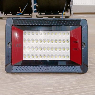 LED Flood Light 50W - With Dycasted Black And Red Casing | Daraz.pk