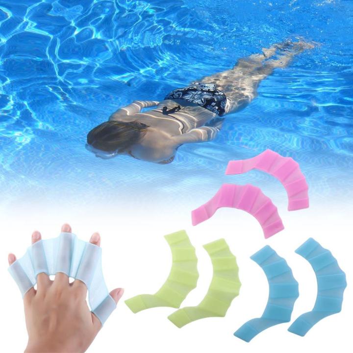 Swimming Pool Accessory Silicone Swim Pool Paddles Frog Type Finger ...