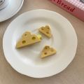 Sweet Plastic Cheese Grab Clip Yellow Triangle Cheese Hair Claw Small ...