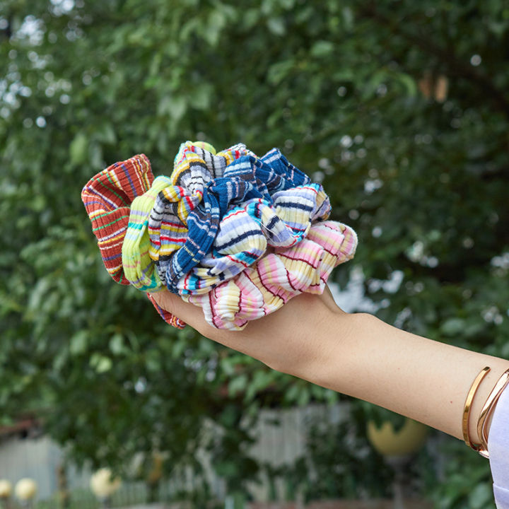 New Internet celebrity large intestine scrunchie Korean ins simple ...