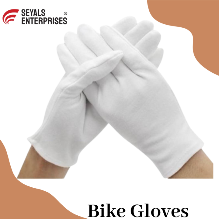 White Cotton Summer inner Gloves For Men and Women, Cotton Hand Gloves ...