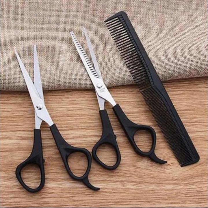 3 PCS Hairdressing Scissors -6 Inch Scissor Kit -Professional Barber ...
