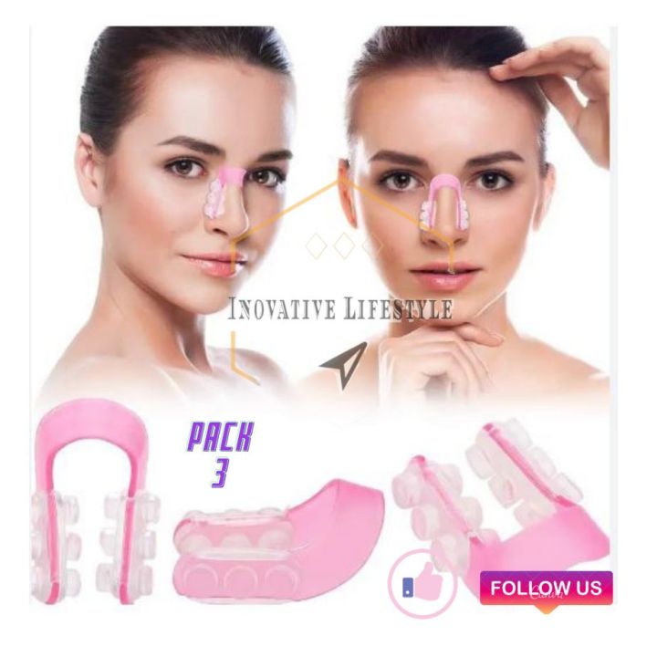 Pack 3 - Nose Up Clip Bridge Lifting Shaping Shaper Clipper ...