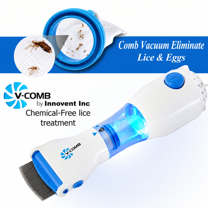 V-Comb Electronic Head Lice Removal Machine for Kids & Adults ...