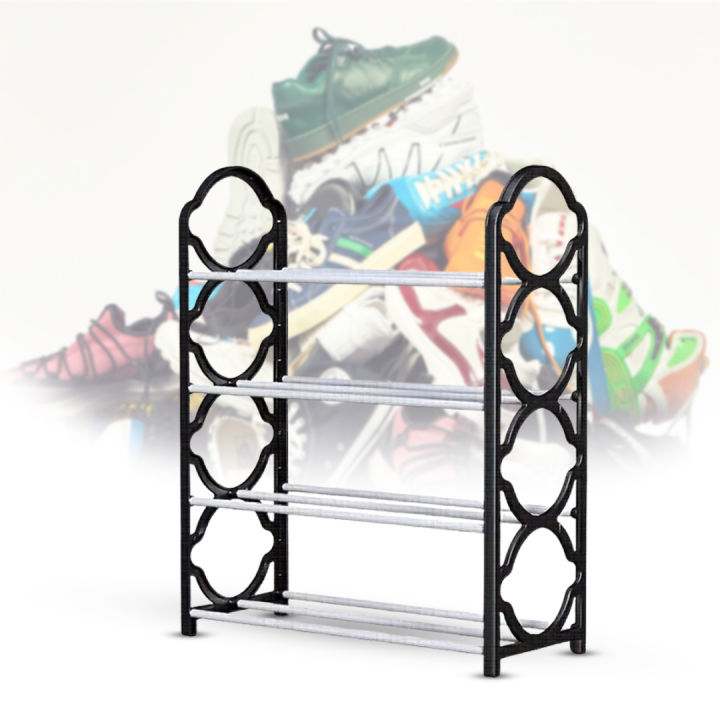4 Layers Durable Shoe Rack Organizer | Non-Breakable Multipurpose Shoe ...