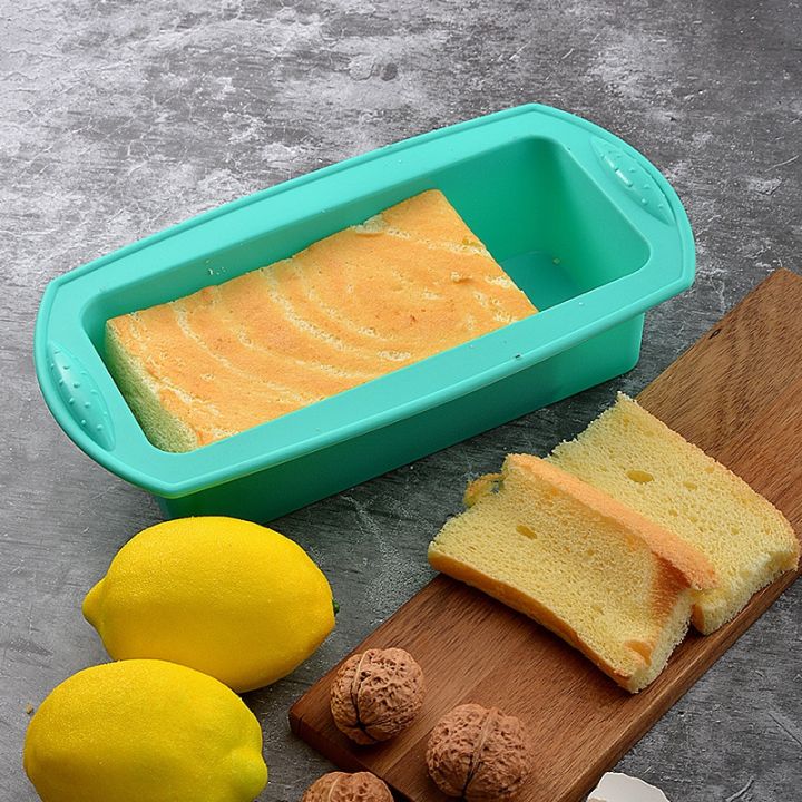 Silicone Cake Mold Rectangle Pan Bakeware Moulds Bread Toast Candy Mold ...