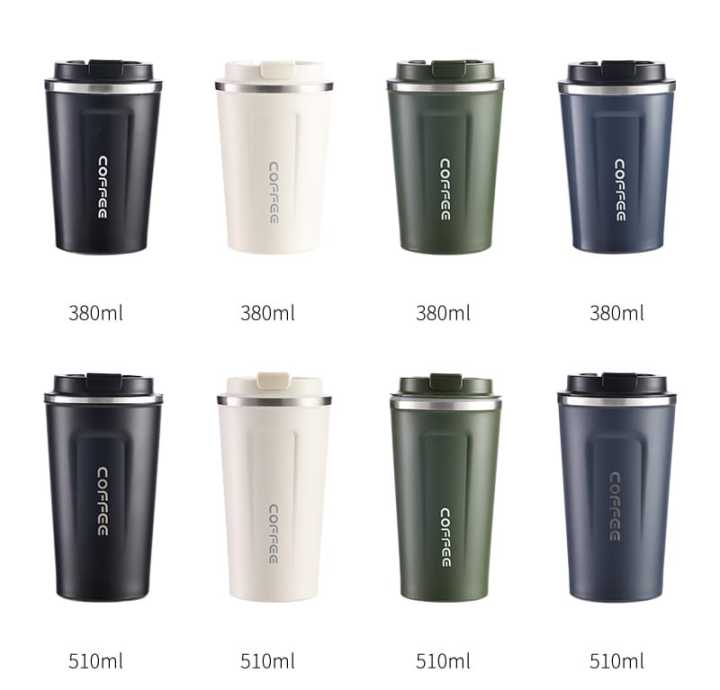 380ML Heat Preservation Coffee Mug Stainless Steel Travel Portable Mug ...