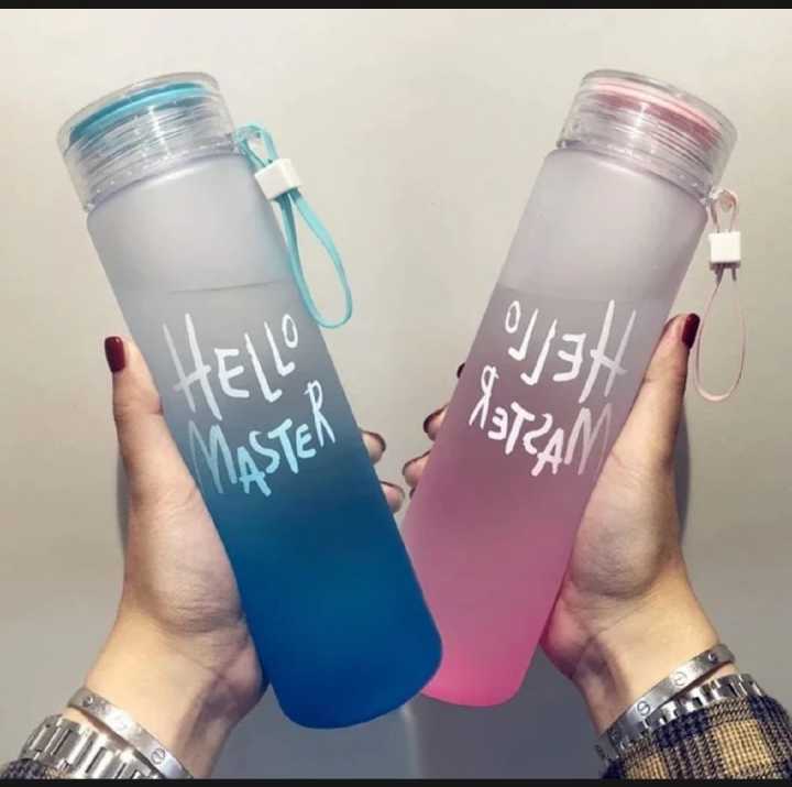 Hello Master 480 ml Glass Water Bottle – Ideal for School, College, and ...