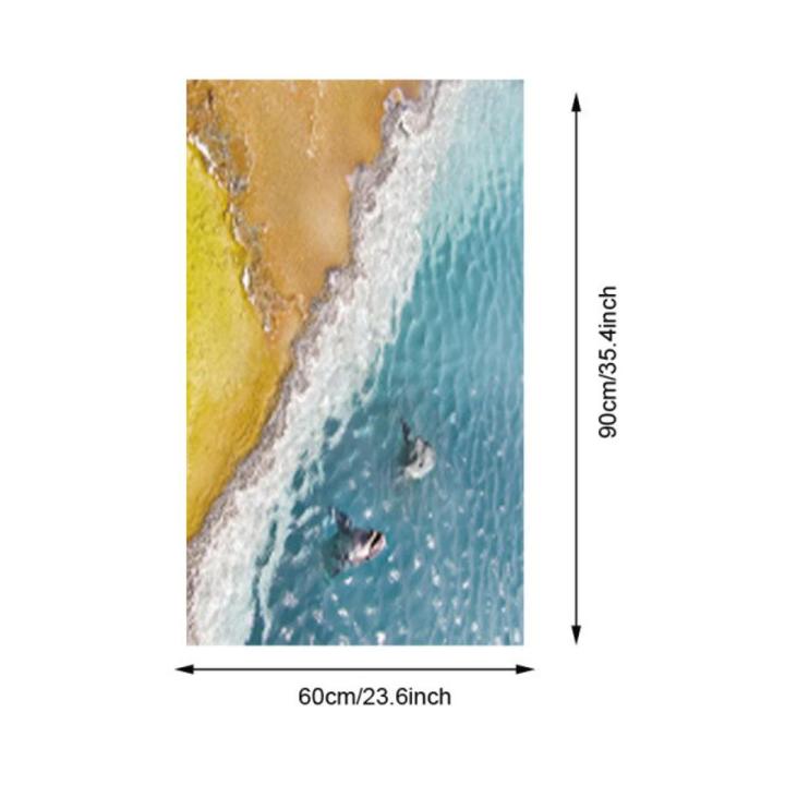 Sea Floor Stickers Dolphin Wall Stickers Beach Wallpapers Big Home ...