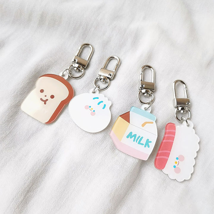 Milk Carton Keychain Drink Milk Tea Cup Pendant Cute Cartoon Bag ...