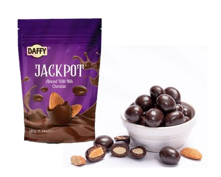 "Daffy Jackpot Almond With Milk Chocolate – 130g Pouch Available in 1 ...