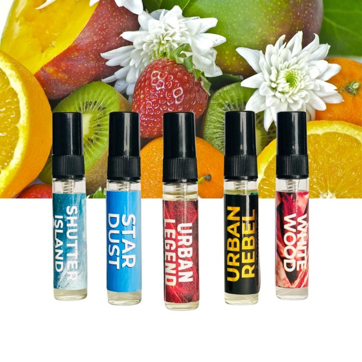 Funoon Fragrances – 5ML Tester Collection Set of 5 Perfume Samples ...