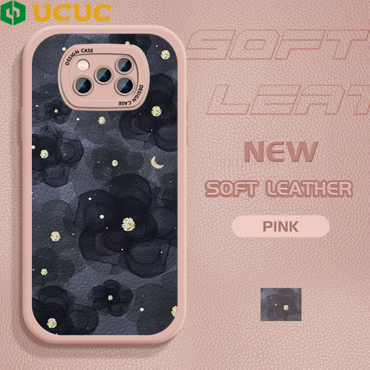 UCUC for Xiaomi Poco X3 Pro / Poco X3 NFC Back Cover Black Camellia ...