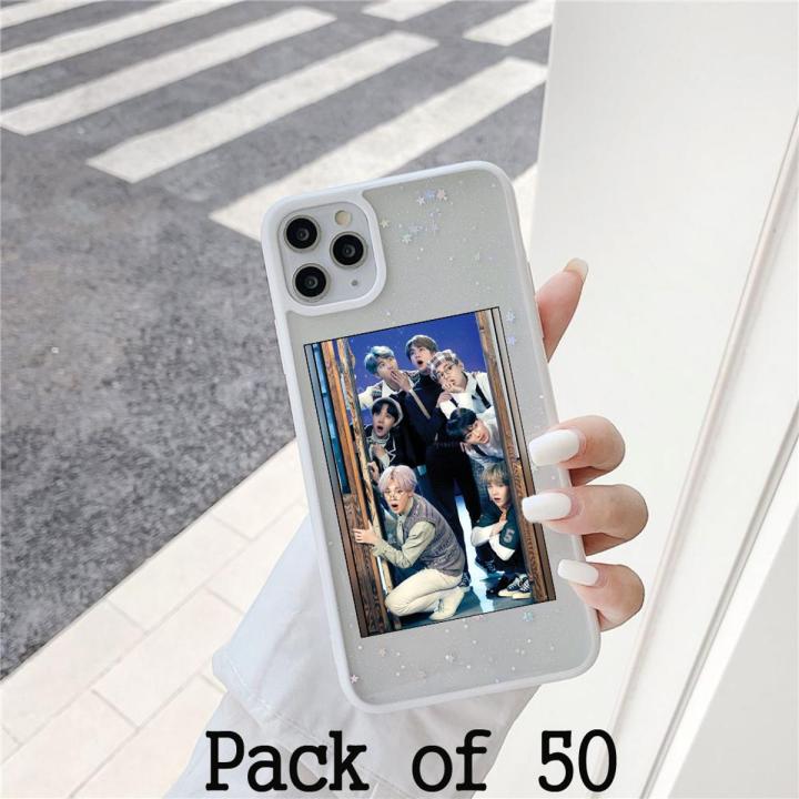 50 BTS Mini Photo Cards of Your Choice , Photocards Fit in Mobile Cases ...
