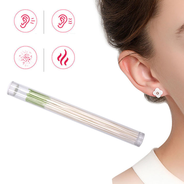 70Pcs Pierced Ear Cleaning Set Herb Solution Paper Floss Ear Hole ...