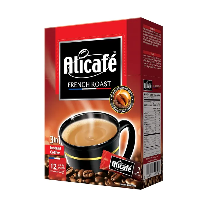 Alicafe 3-in-1 French Roast Instant Coffee (6 Sachets, 25 Each) - Rich ...