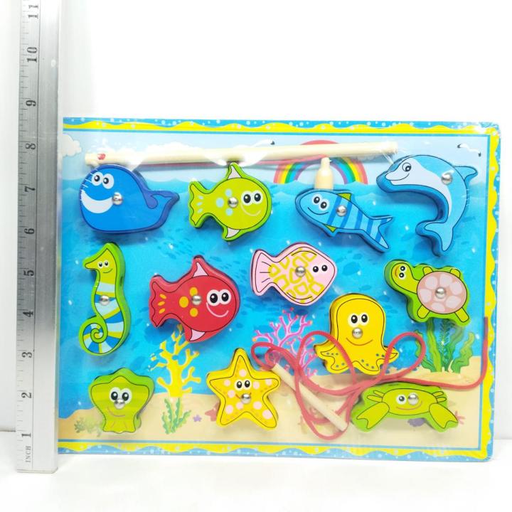 Fishing Game - Magnetic Fish Plate - Magnet Plate - Educational Toy ...
