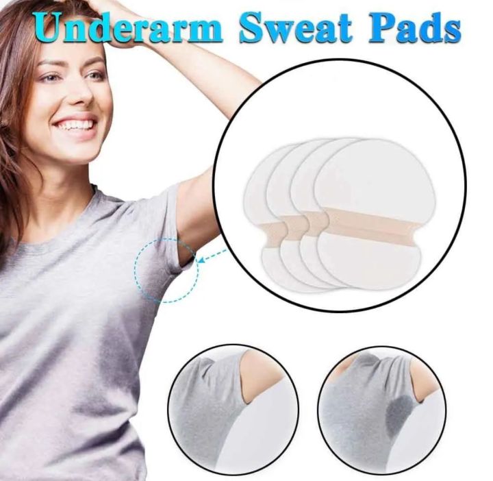 1 Pair Disposable Underarm Sweat Pads – Cotton Absorbing Armpit Shields ...