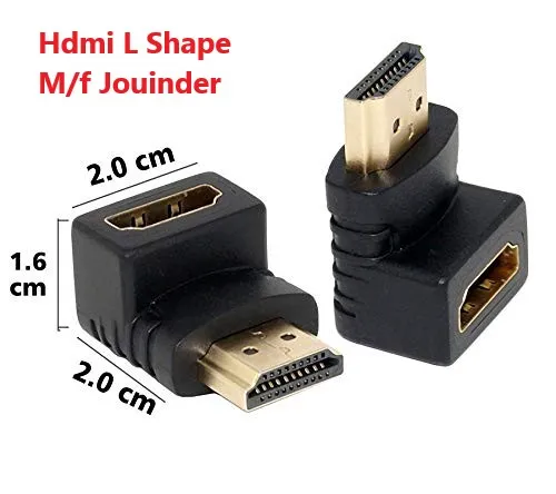 Premium HDMI, VGA, DVI Joiners & Connectors – L Shape HDMI M/F, HDMI to ...