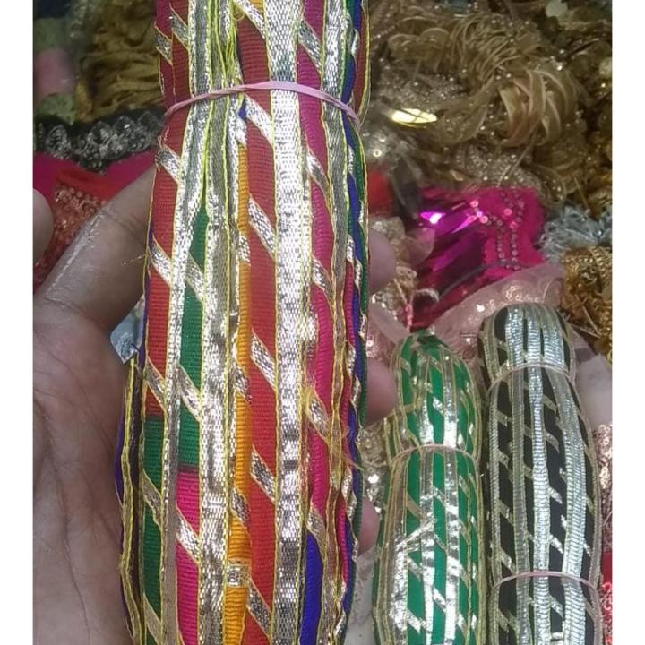 4gaz zarri gotta lace /lehnga /shirt/duptta in wholesale price | Daraz.pk