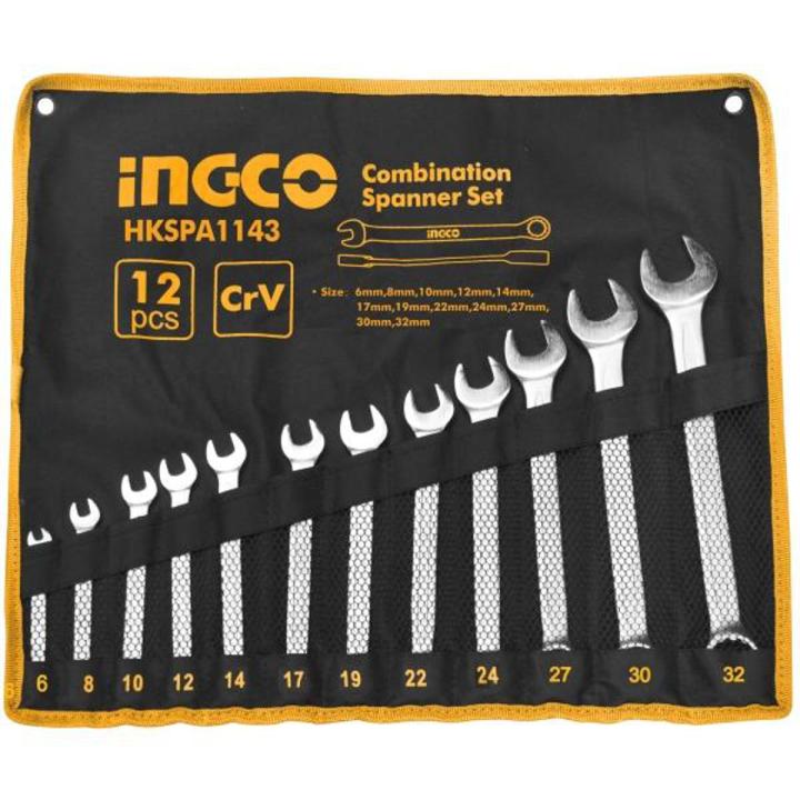 INGCO 12Pcs Combination Spanner Set | Daraz.pk