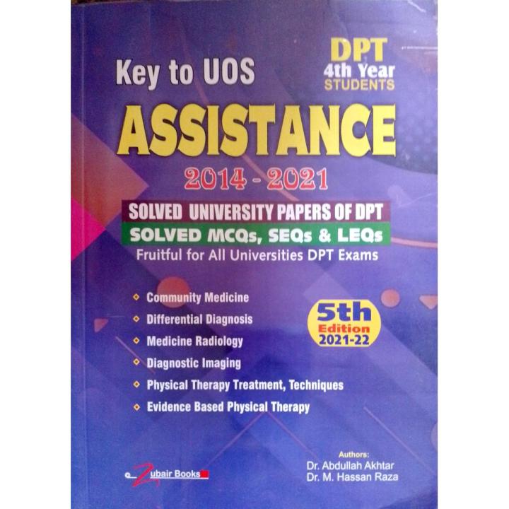 Assistance Key to UOS Book For 4th Year DPT Students By Dr. M. Hassan ...