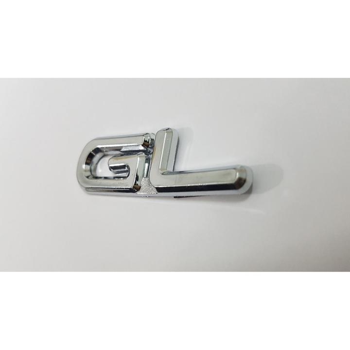 GL Monogram Badge - Toyota Corolla Car - Chrome Silver | Daraz.pk