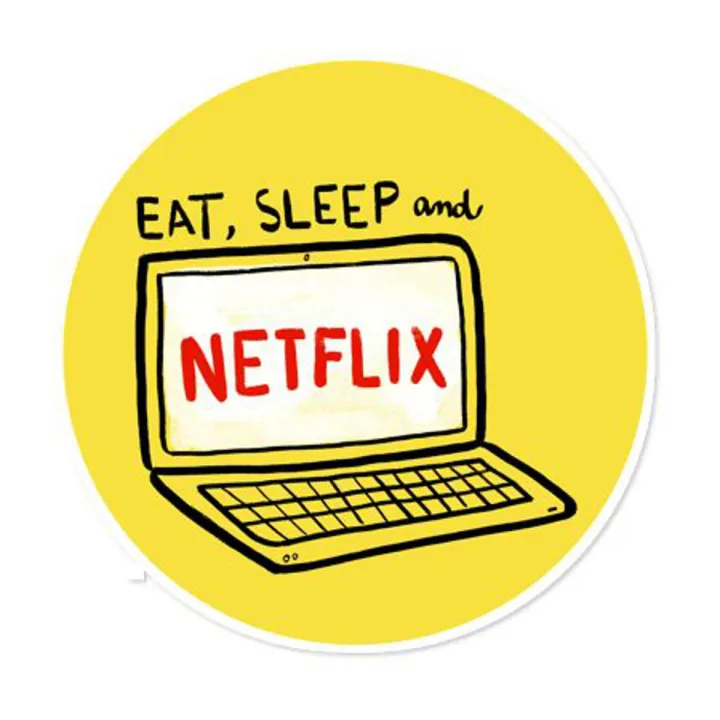 Netflix Sticker - Eat Sleep Netflix - Sticker for Laptop - 2 x2 inch ...