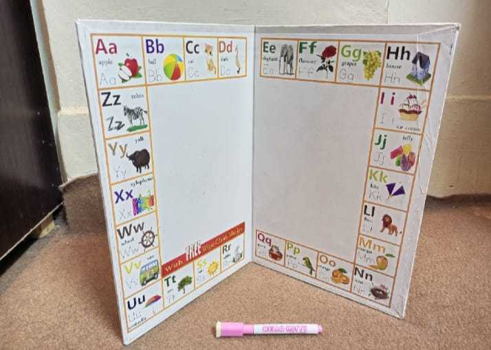 White board book of alphabets for learning and writing ,Kids Board Book ...