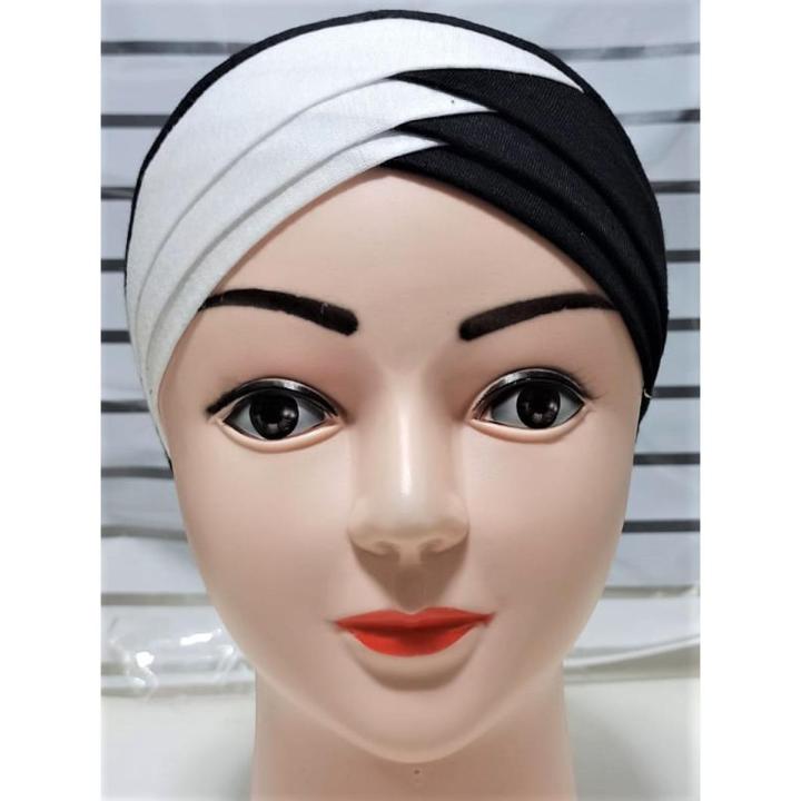 Al-Hijab - Plain 3d Layer Hijab Cap For Women Double Color - Hijab Caps ...