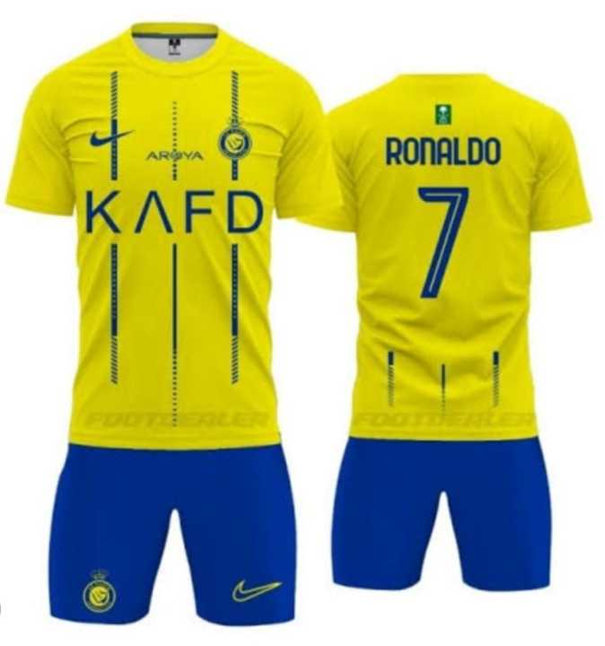 New soccer kit ronaldo Al nasser club kit for kids | Daraz.pk