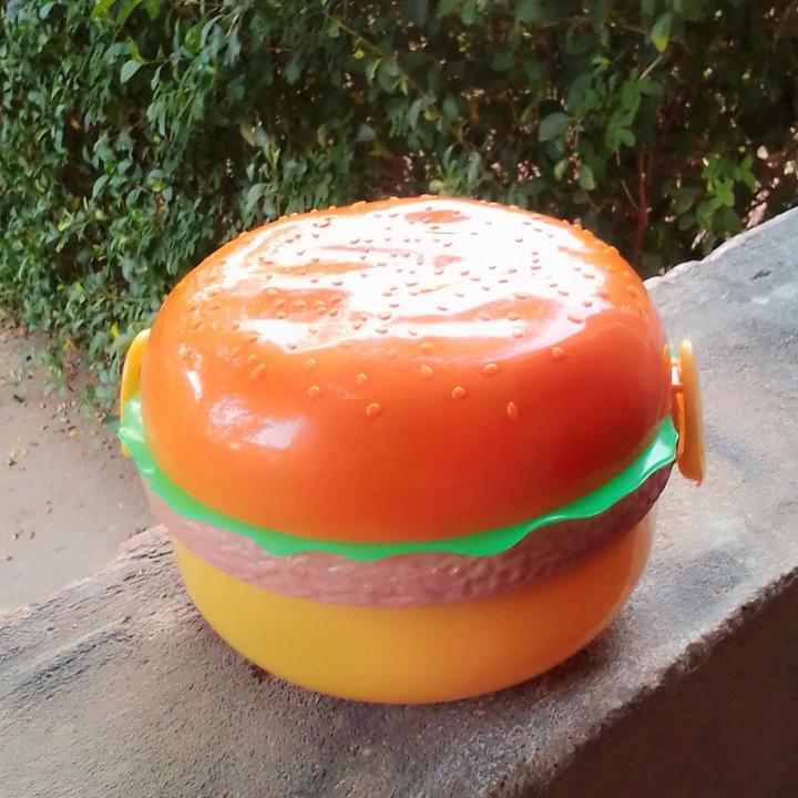 Burger Shaped Lunch Box For Kids | Daraz.pk