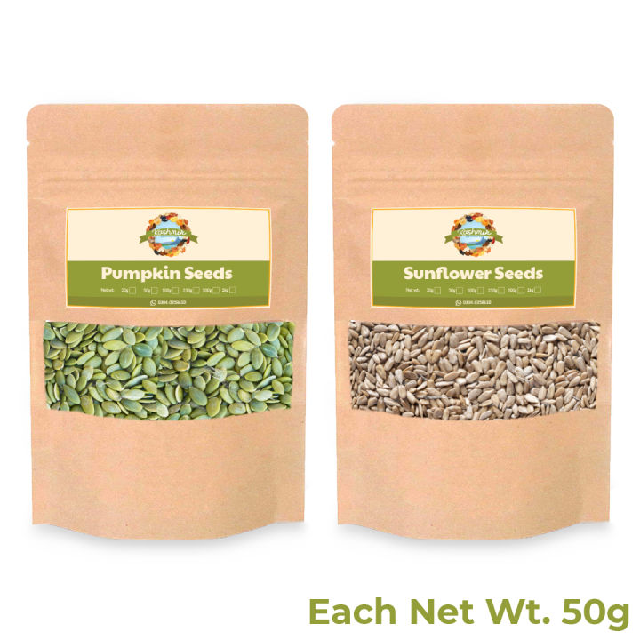 Pack of 2 Seeds Without Shell / Pumpkin Seeds / Sunflower Seeds - 50g ...