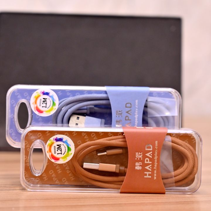C type Cable type C Data Charging cable Cloth Weaving Fabric Hapad ...