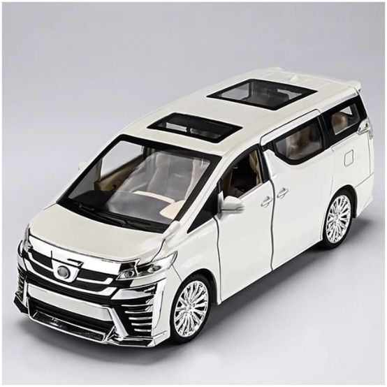 DieCast Toyota MPV Vellfire Hybird Business Car Toy Model Light Sound 1 ...