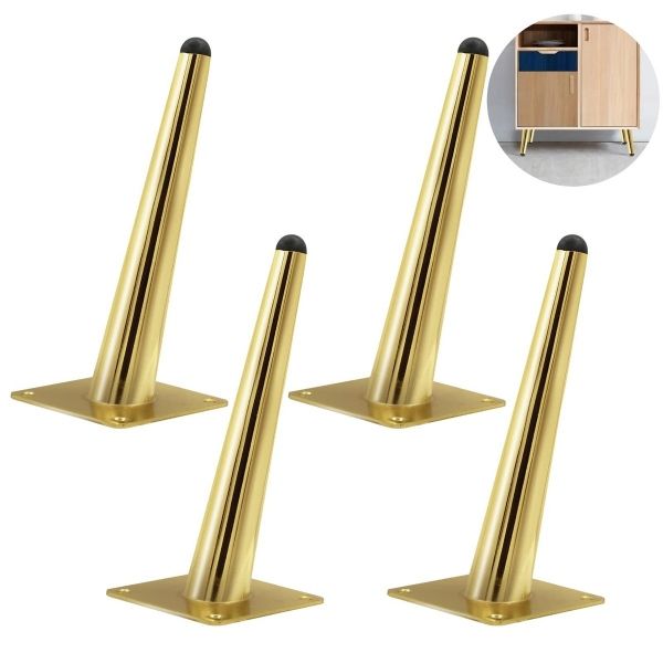 Pack of 4 Metal Legs Sofa Legs 4inch/6inch,TV Cabinet Legs Metal ...
